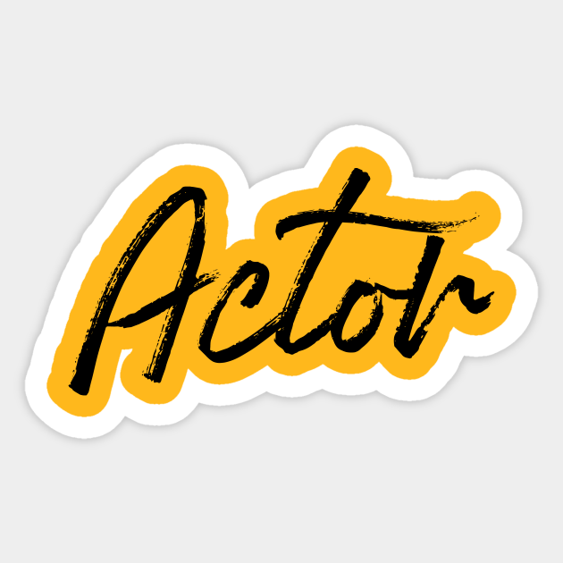 Actor Signature Actor Sticker Teepublic